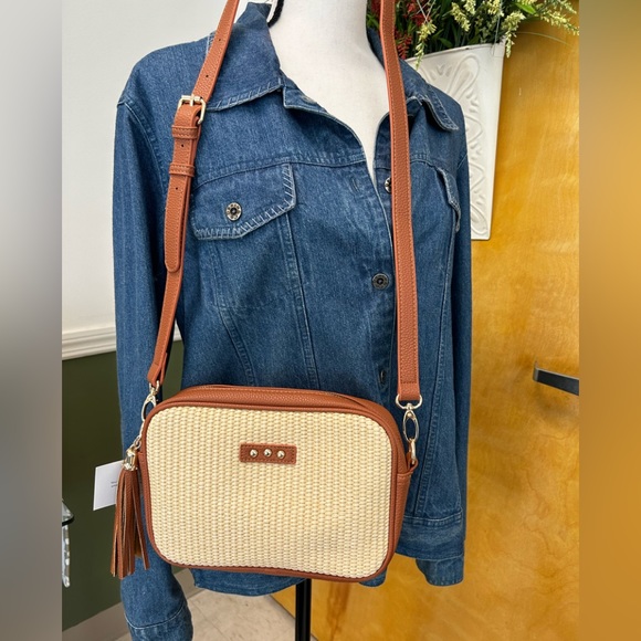 Pretty Simple | Bags | Silvia Straw Camera Bag By Pretty Simple | Poshmark